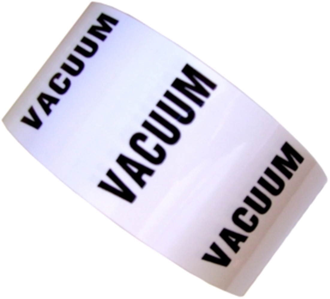 VACUUM - All Weather Pipe Identification (ID) Tape- Campbell ...