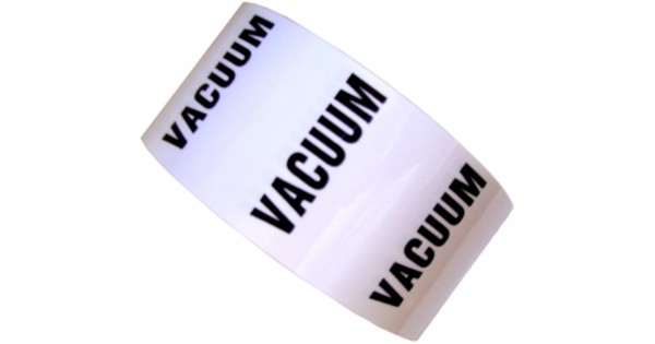 VACUUM - All Weather Pipe Identification (ID) Tape- Campbell ...