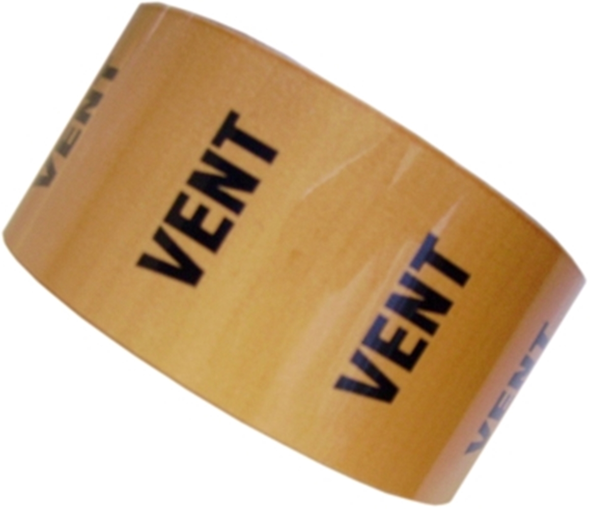 VENT (50mm) - All Weather Pipe Identification (ID) Tape- Campbell ...